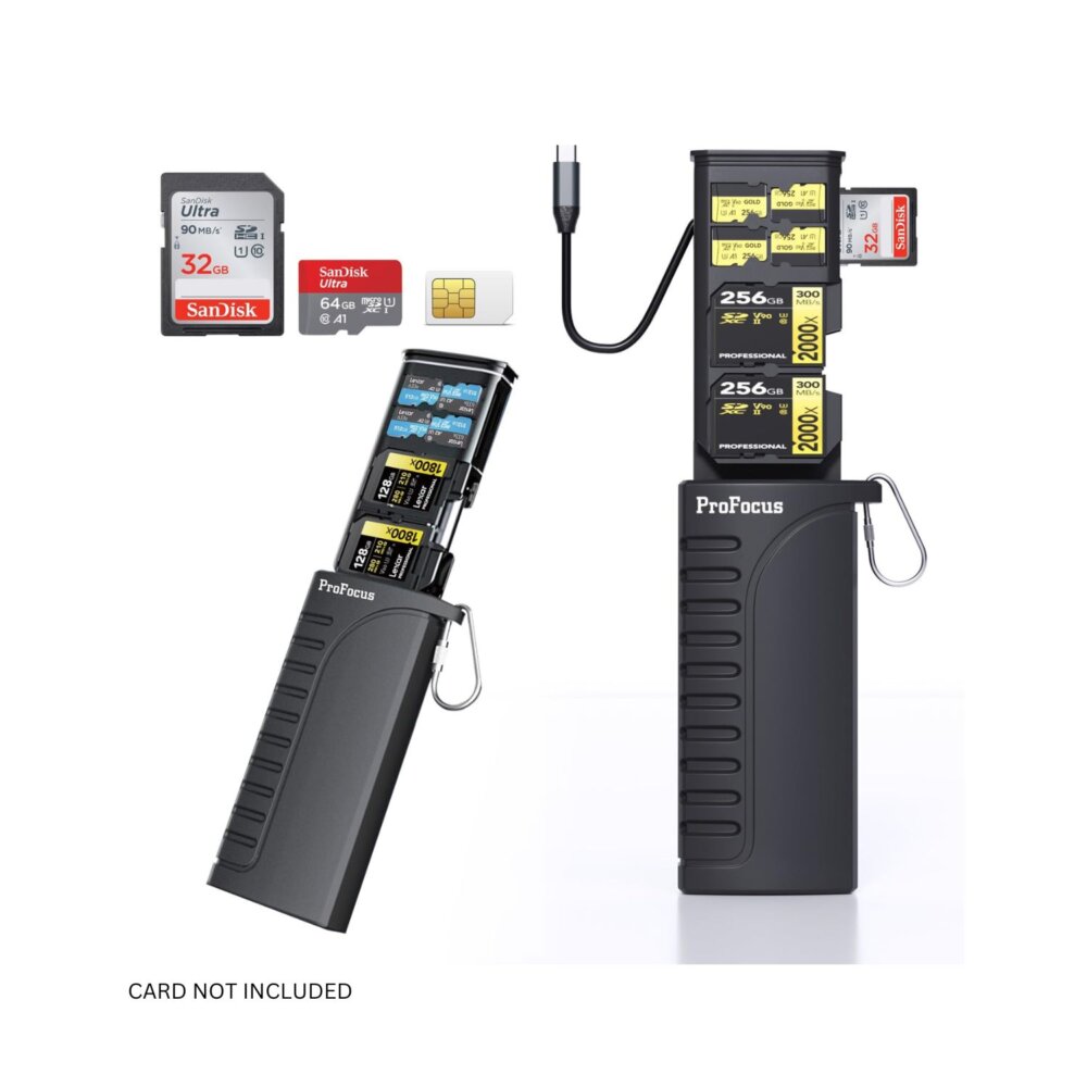 ProFocus CardSafe ProCard Storage + Reader – High-Speed USB-C Reader ...
